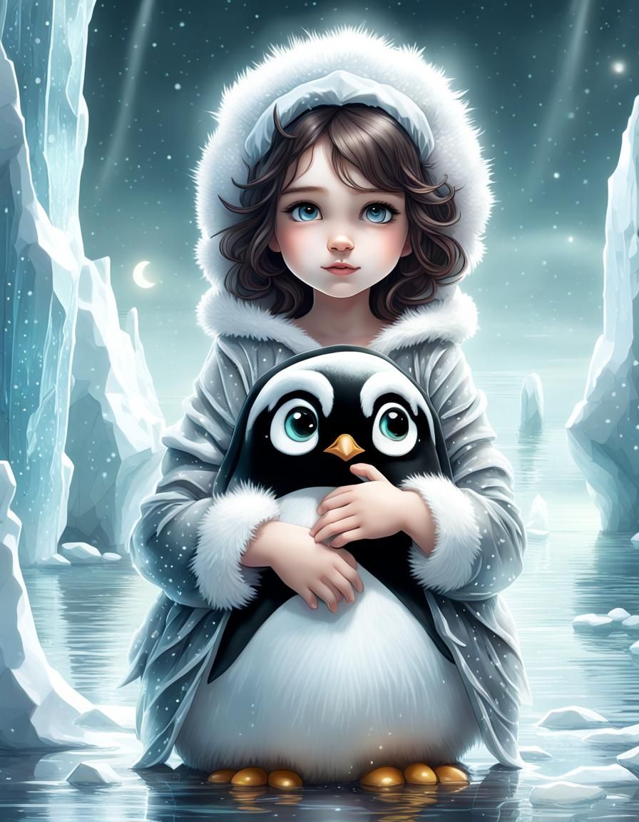 Penguin Girl - AI Generated Artwork - NightCafe Creator