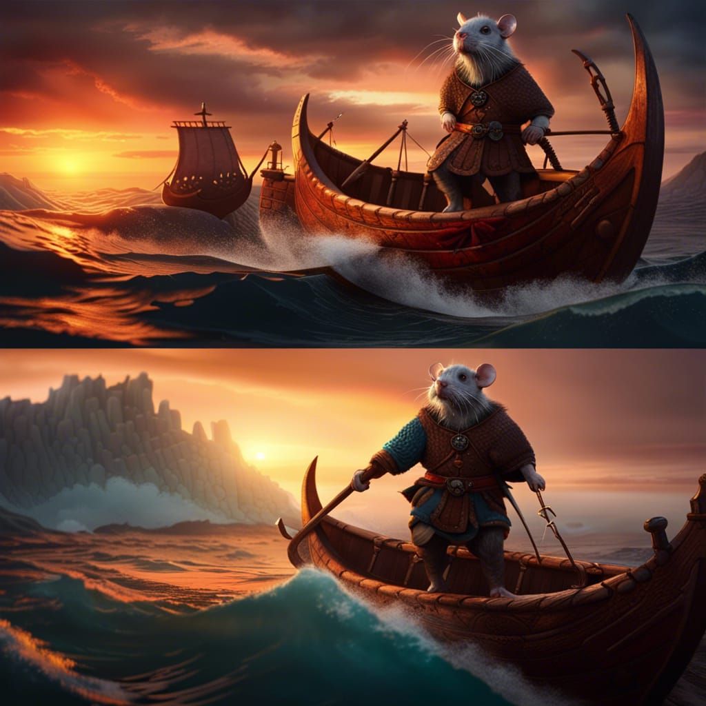 Rat Viking - AI Generated Artwork - NightCafe Creator