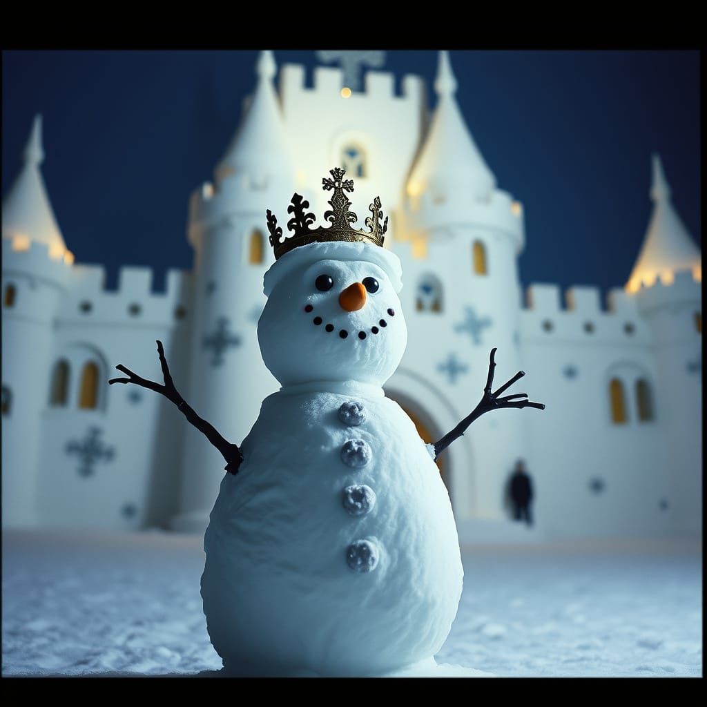 Ethereal Winter King in Regal Splendor - AI Art