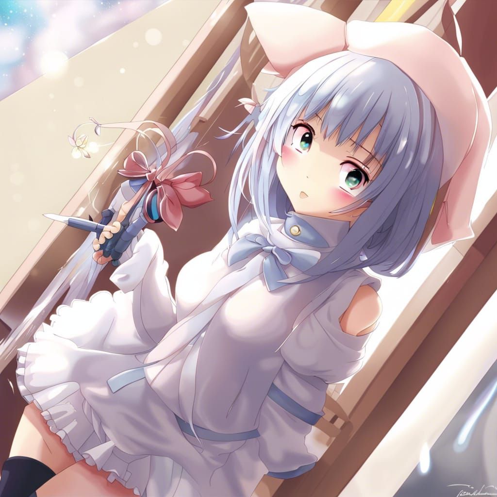 A cute anime girl - AI Generated Artwork - NightCafe Creator