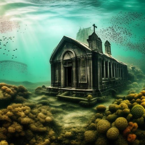 Apocalyptic church - AI Generated Artwork - NightCafe Creator
