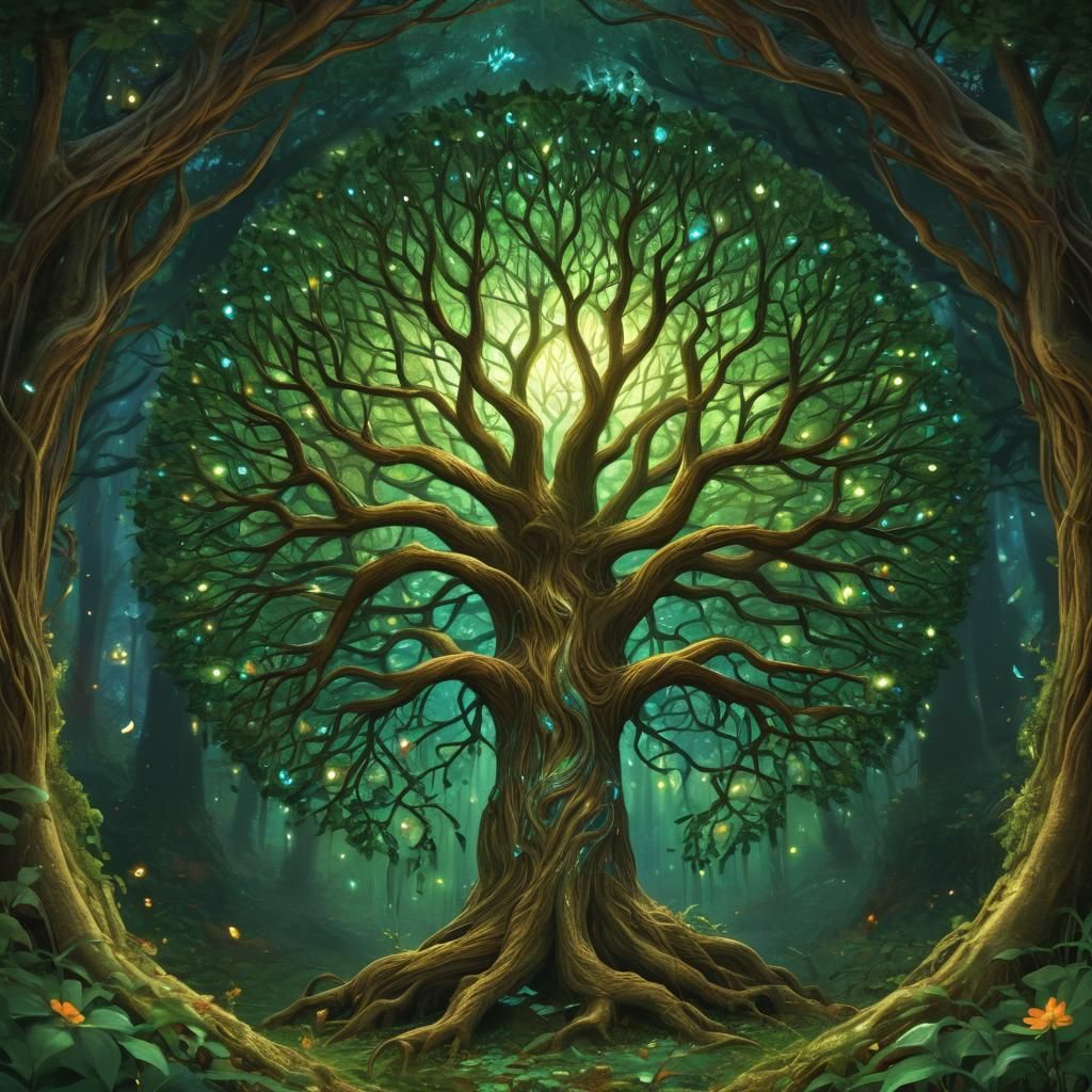Tree of Eternal Life - AI Generated Artwork - NightCafe Creator