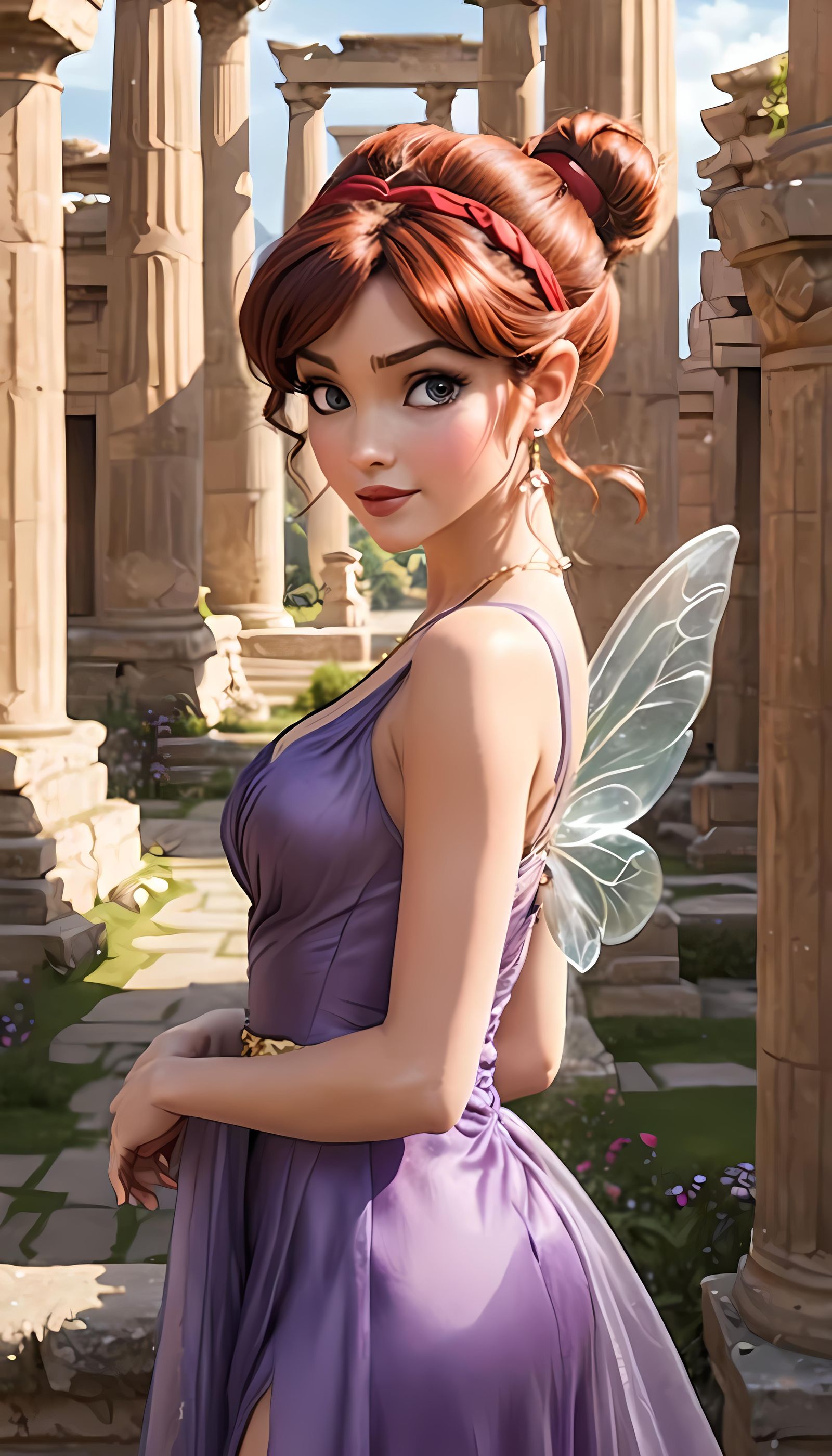 Tinker Bell as Megara from Disney's Hercules - AI Generated Artwork ...