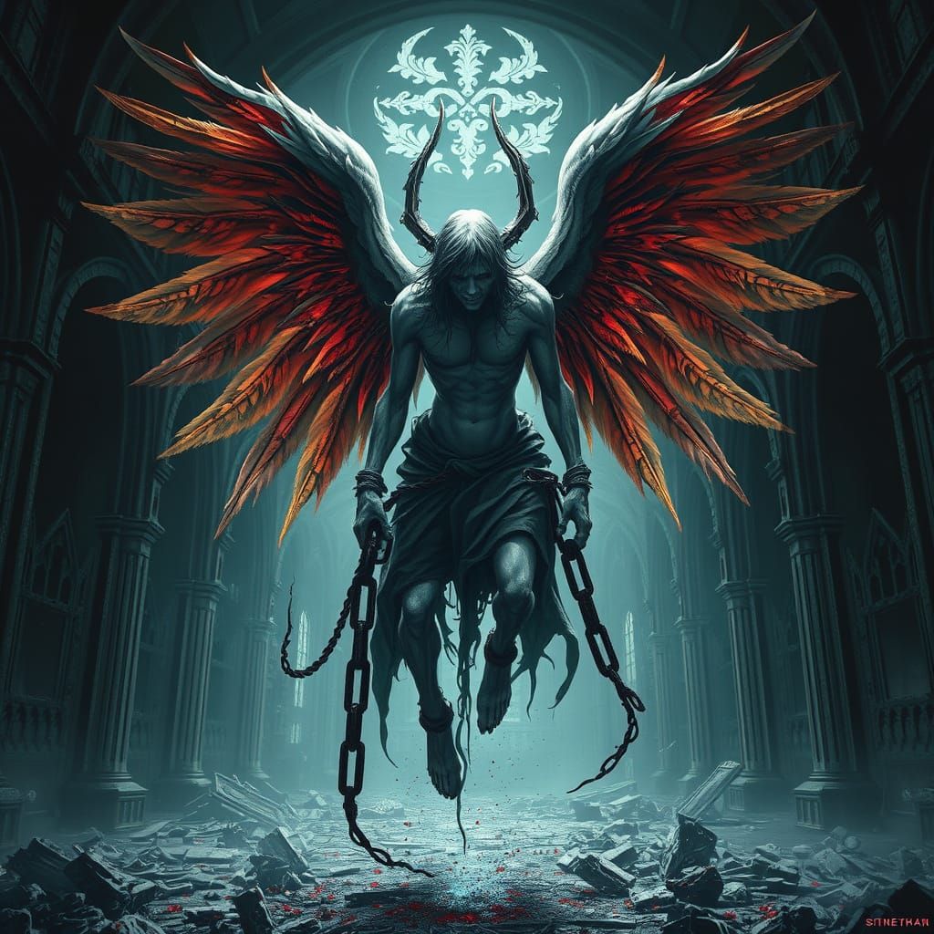 Cruel angel - Eldritch Angel in Agony, Dystopian Cathedral