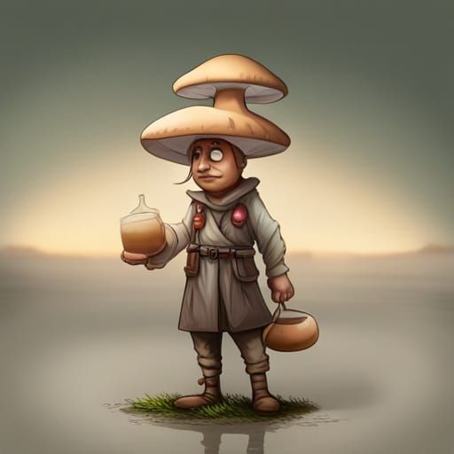 Mushroom human hybrid - AI Generated Artwork - NightCafe Creator