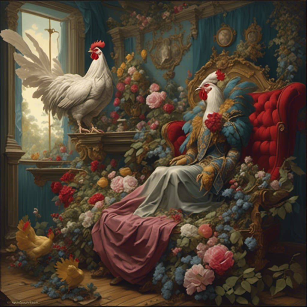 medieval chicken king (no burger) - AI Generated Artwork - NightCafe ...