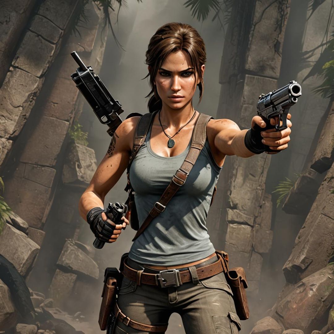 Lara Croft Tomb Raider - AI Generated Artwork - NightCafe Creator