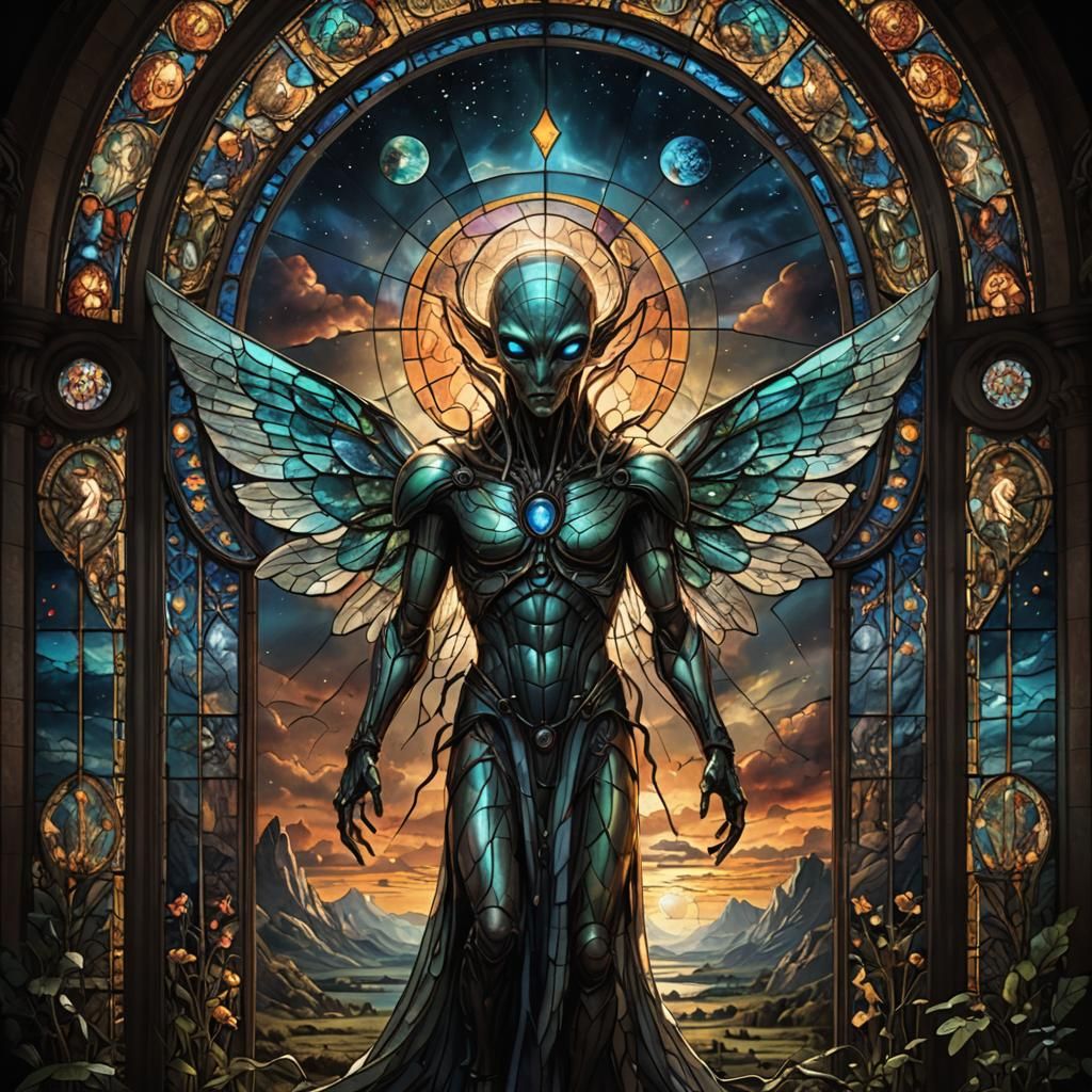 Celestial Visitor - AI Generated Artwork - NightCafe Creator