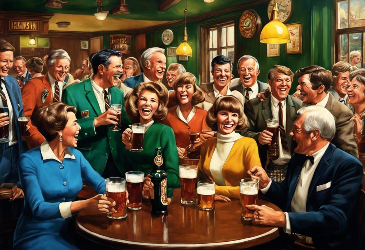 "Cheers, here's to friendship forever " A 1963 class reunion, friends ...