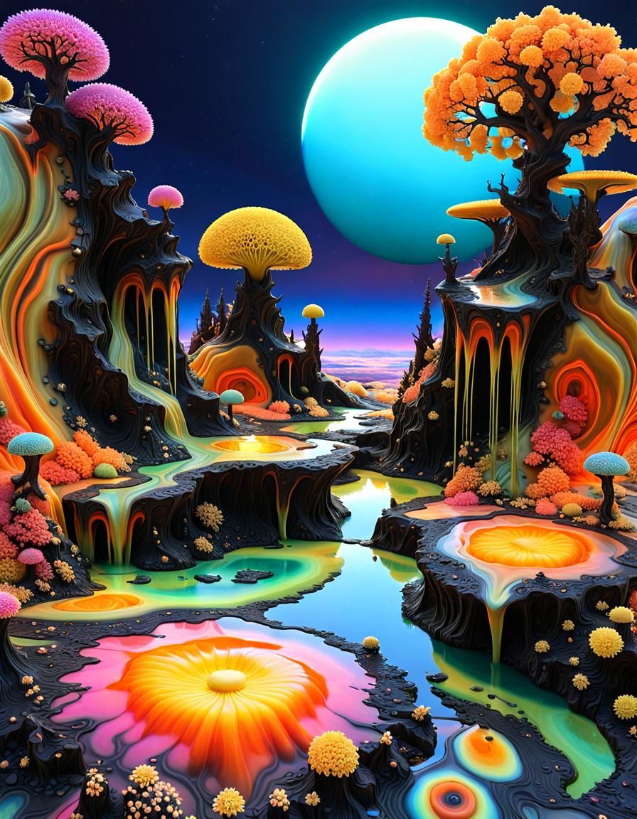 Dreamscape 2 (Virtual Utopia) 3:4 - AI Generated Artwork - NightCafe ...