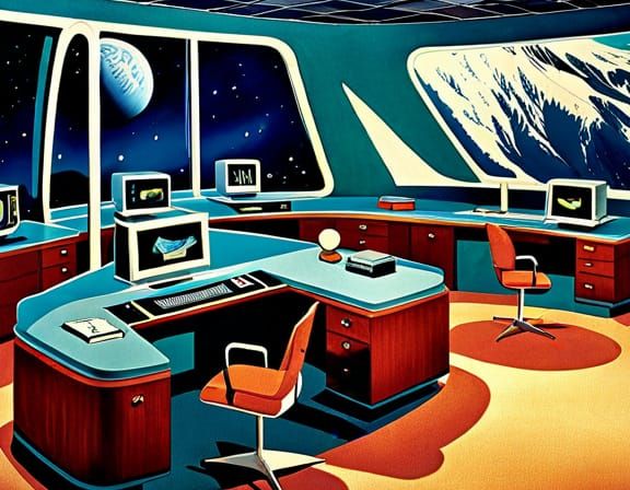 Retrofuturism III - AI Generated Artwork - NightCafe Creator