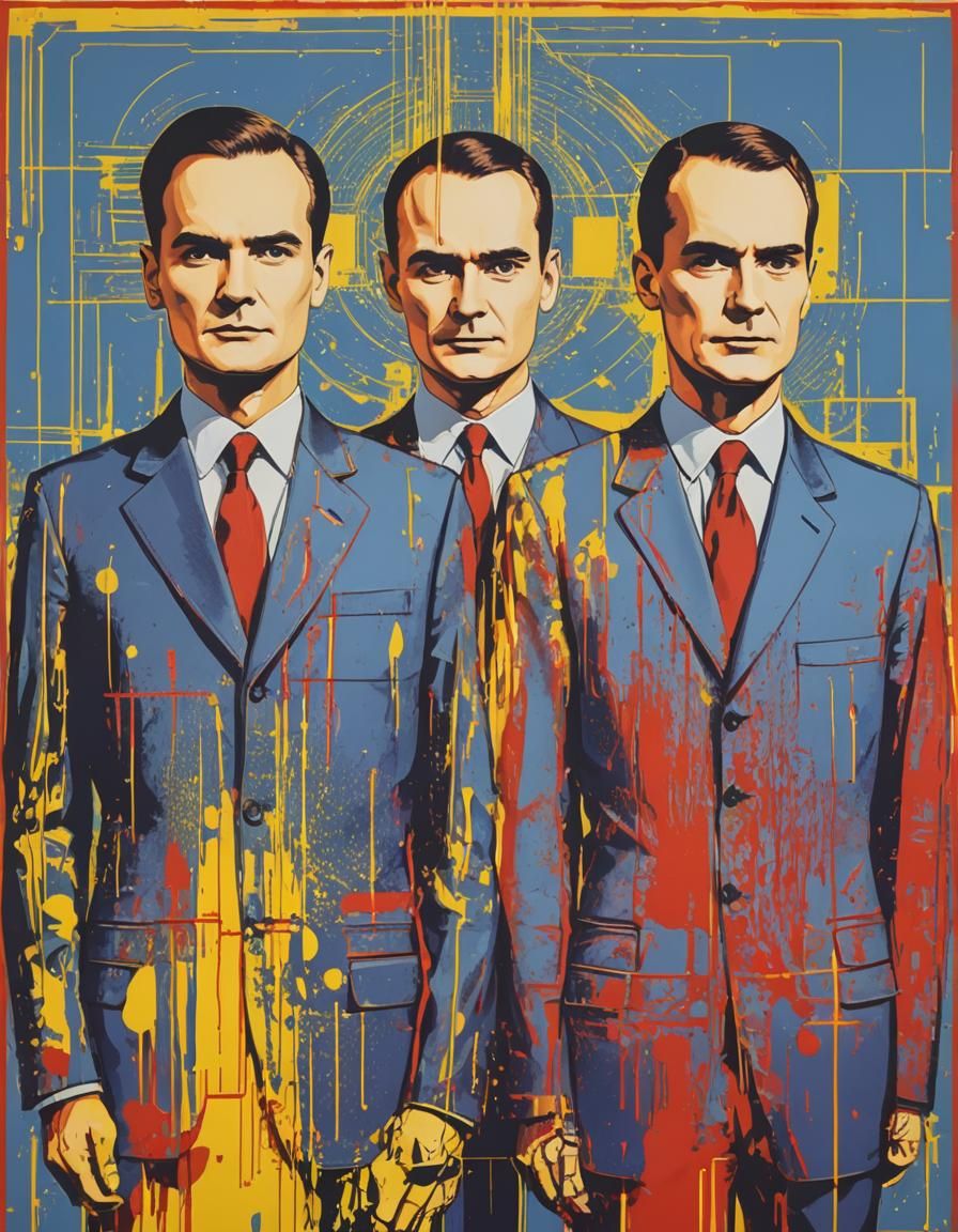 Man-Machine Pop-Art 1 - AI Generated Artwork - NightCafe Creator