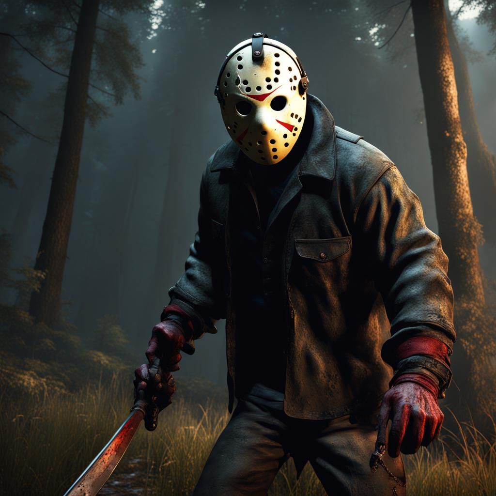 jason from friday the 13th - AI Generated Artwork - NightCafe Creator