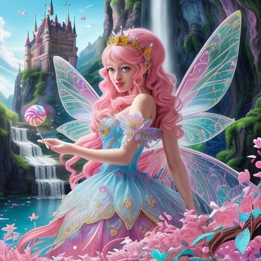 Amazingly Stunningly Beautiful colorful fancy fantasy fairy with ...