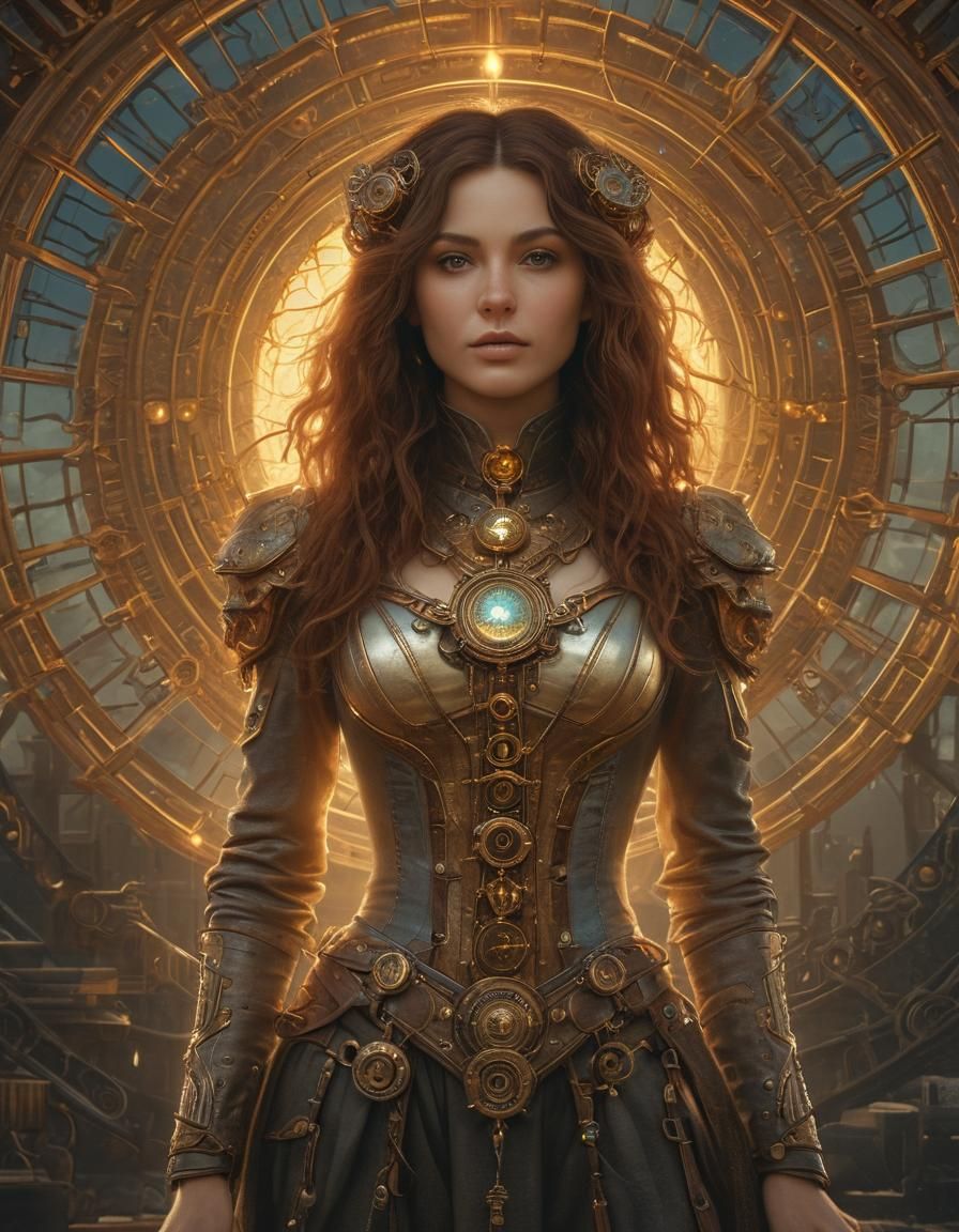 Steampunk Lady - AI Generated Artwork - NightCafe Creator