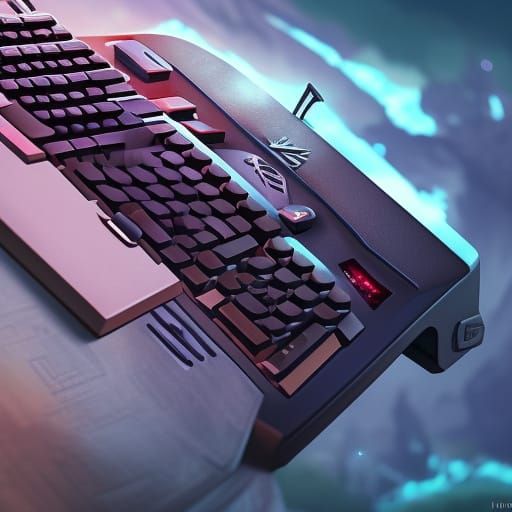 Future Gaming Keyboard - AI Generated Artwork - NightCafe Creator