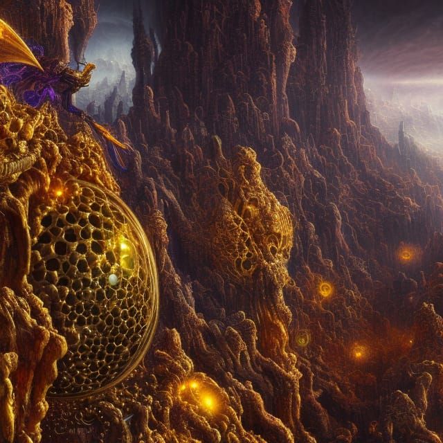 Alien bee planet - AI Generated Artwork - NightCafe Creator