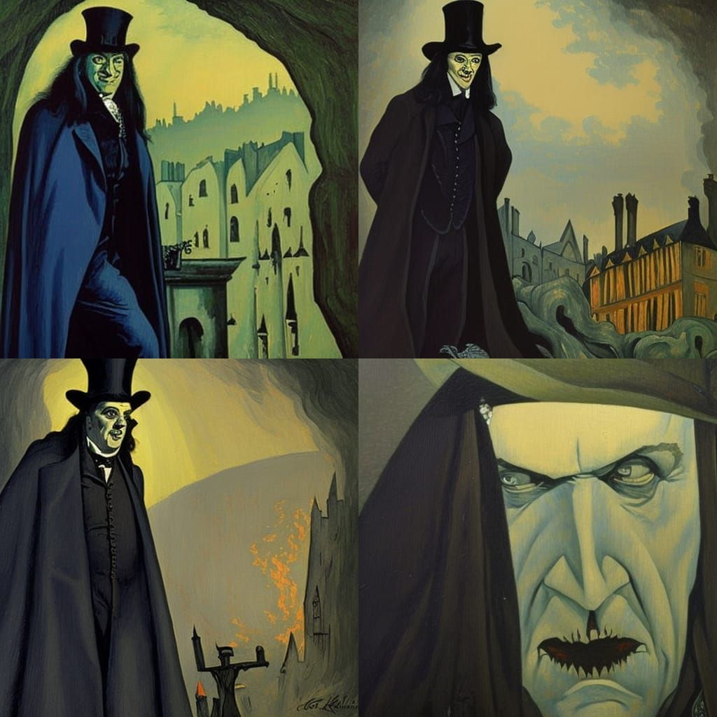 london after midnight vampire in cezanne painting colors horror Gustave ...