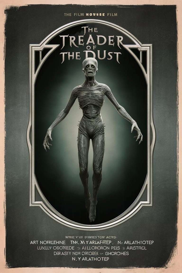 movie poster for a weird folk horror, 80s unpolished vhs vibe, grey ...