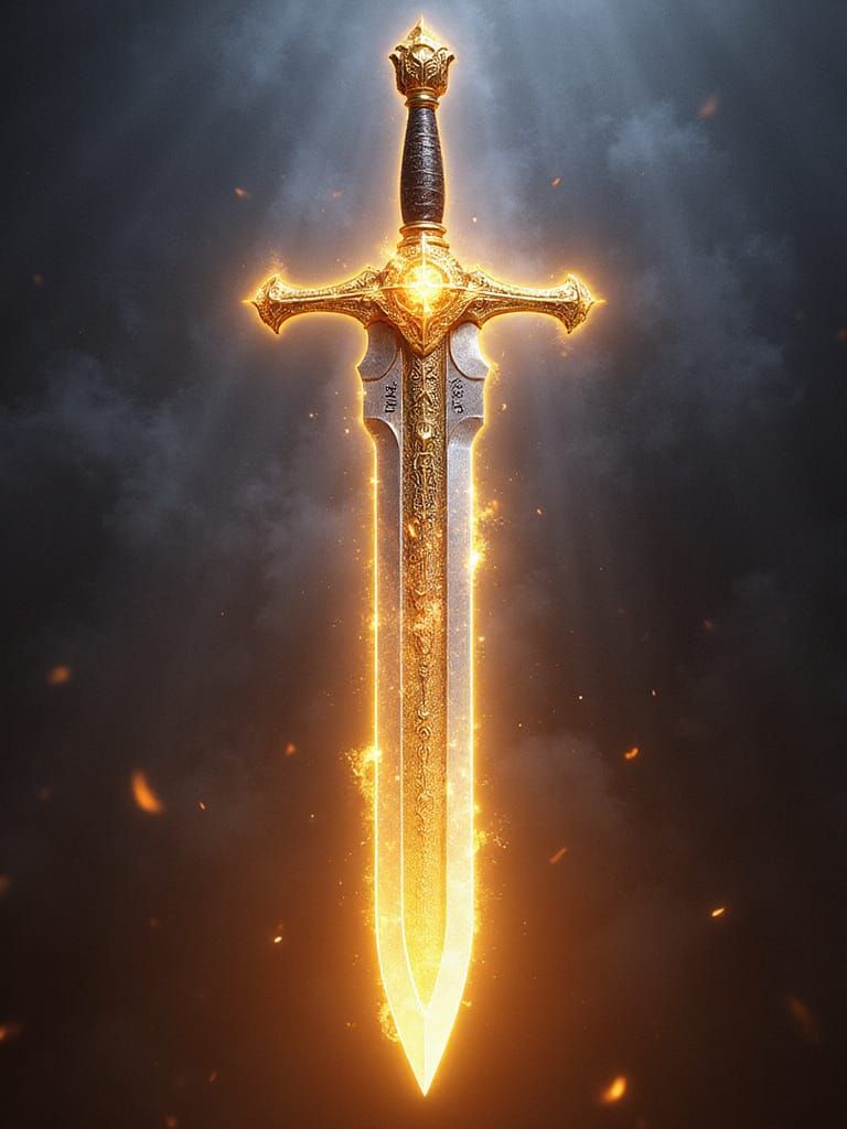The Radiant Sword of Divine Retribution - AI Art