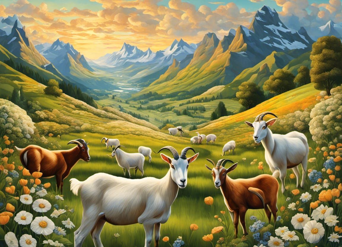 Goats (created for NC's Modifier Monday, theme: goats, on Discord) - AI ...