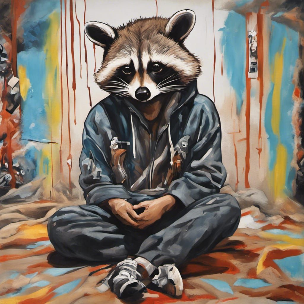 Raccoon Boy - AI Generated Artwork - NightCafe Creator