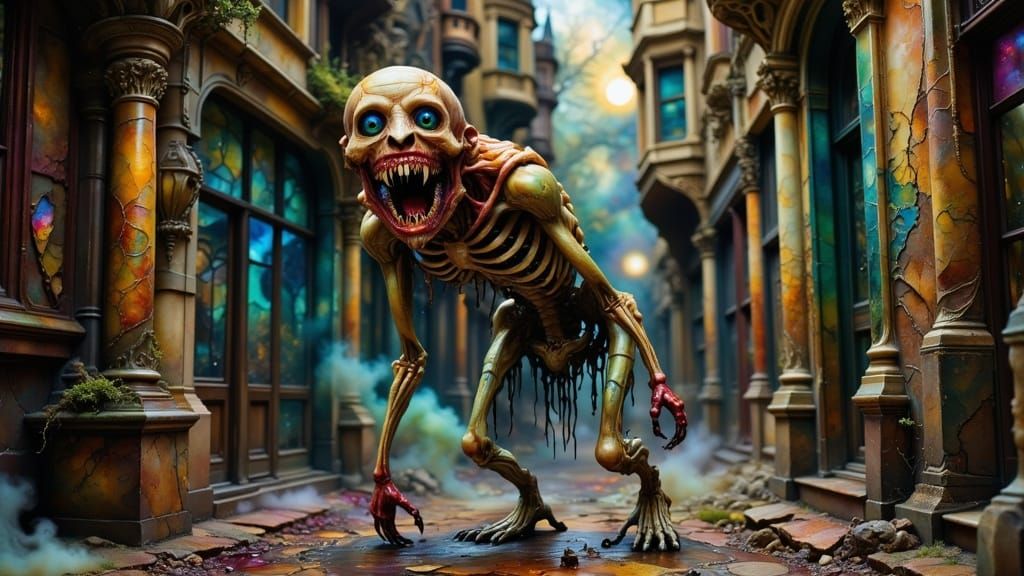 A grotesque Gothic horror creature I