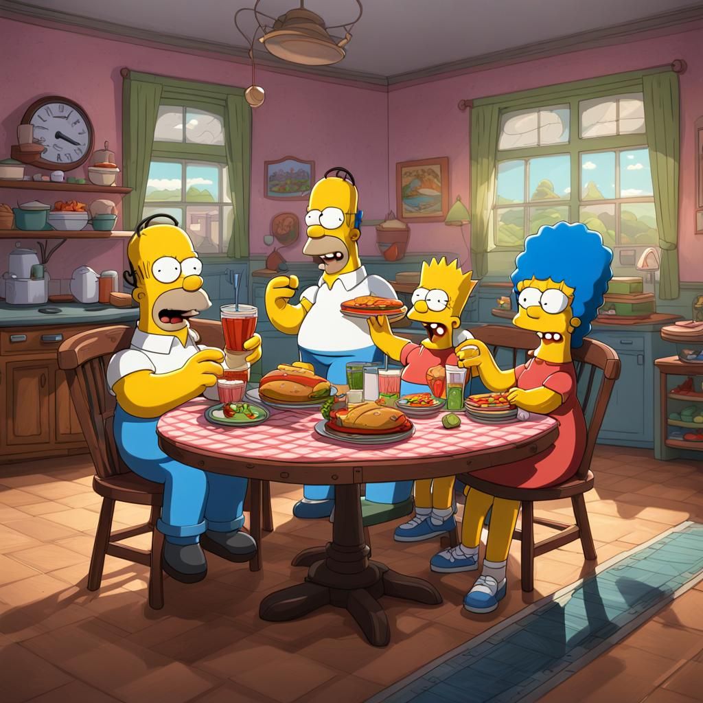 Homer and Marge my favorite characters in history of TV - AI Generated ...