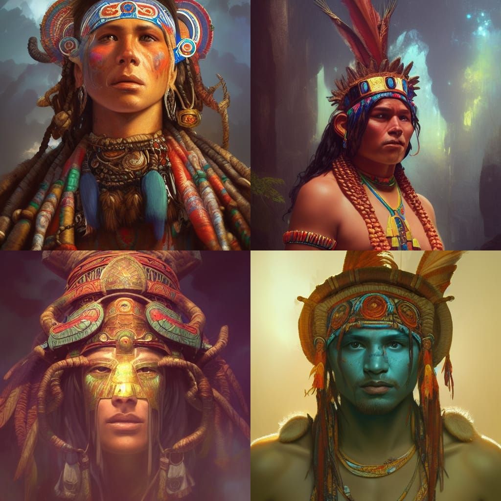 Mayan Shaman - AI Generated Artwork - NightCafe Creator