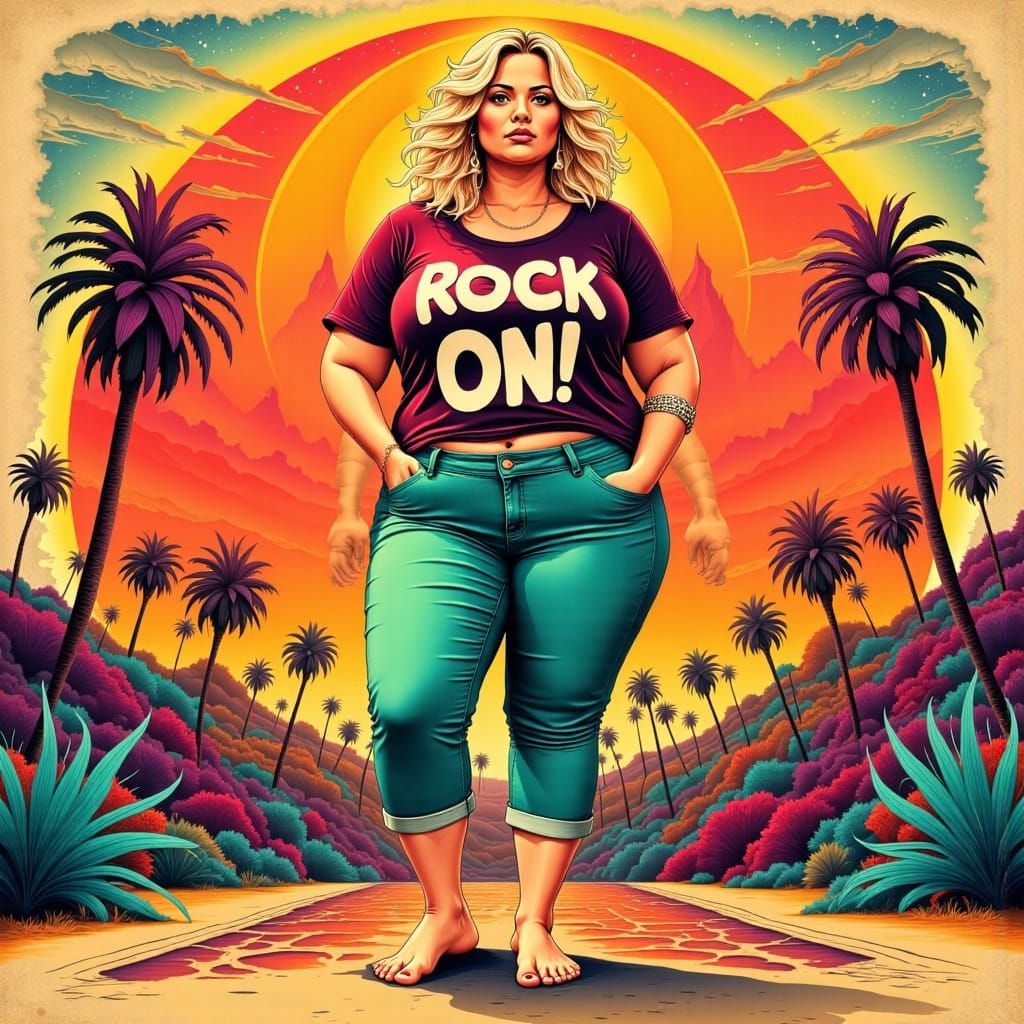 Bodacious Rocker Chicks! 2 - Confident Plus-Size Woman in Bo...