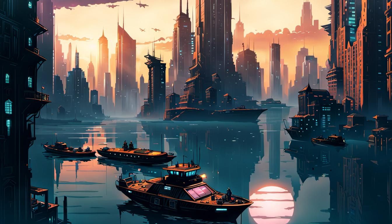 Shadowrun Floating City (CrystalClearXL) - AI Generated Artwork ...