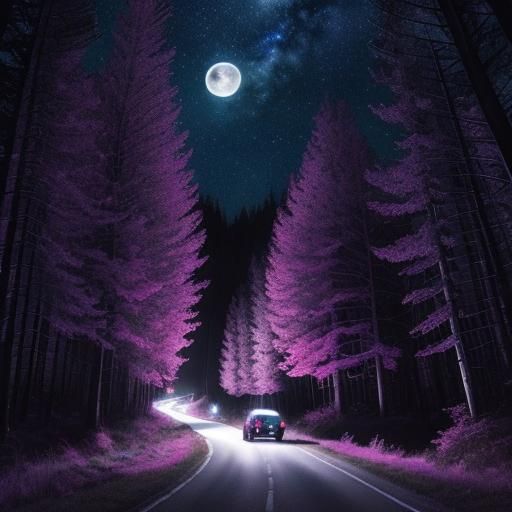 Driving all Night - AI Generated Artwork - NightCafe Creator