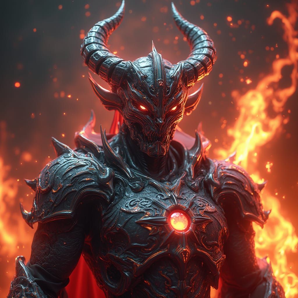 My iron man - Satan in Neon Armor