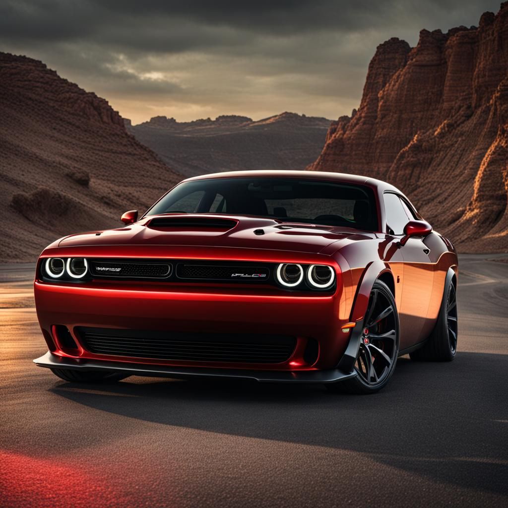 Dodge Challenger eMuscle Hellcat 2024 - AI Generated Artwork ...