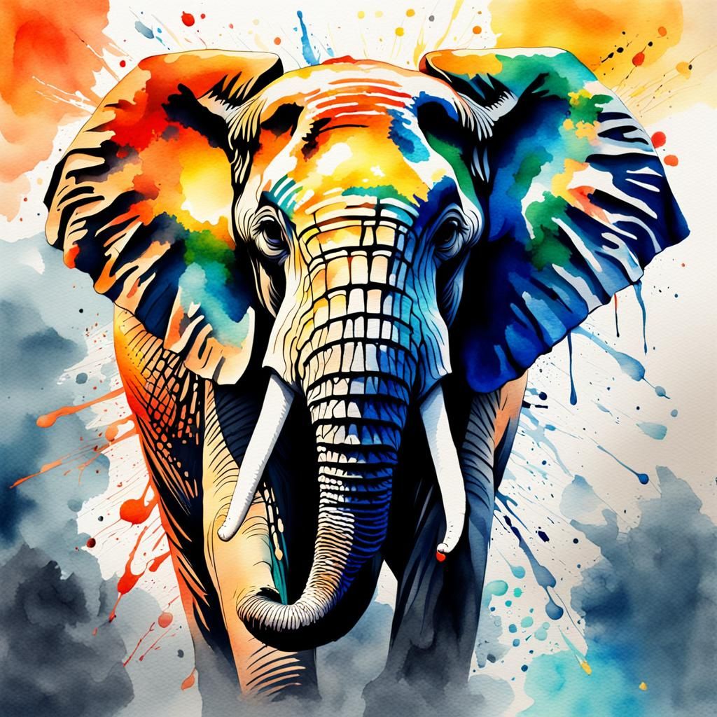 Elephant - AI Generated Artwork - NightCafe Creator