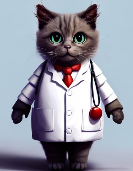 Dr. Meow - AI Generated Artwork - NightCafe Creator