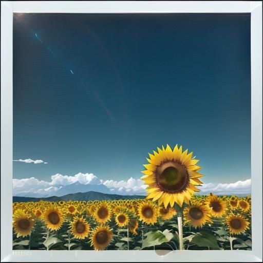Sunflower Field Dream - AI Generated Artwork - NightCafe Creator