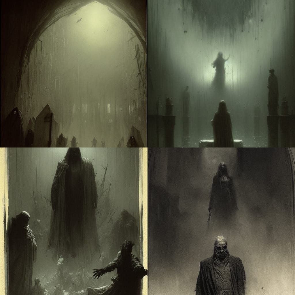 Ghosts - AI Generated Artwork - NightCafe Creator