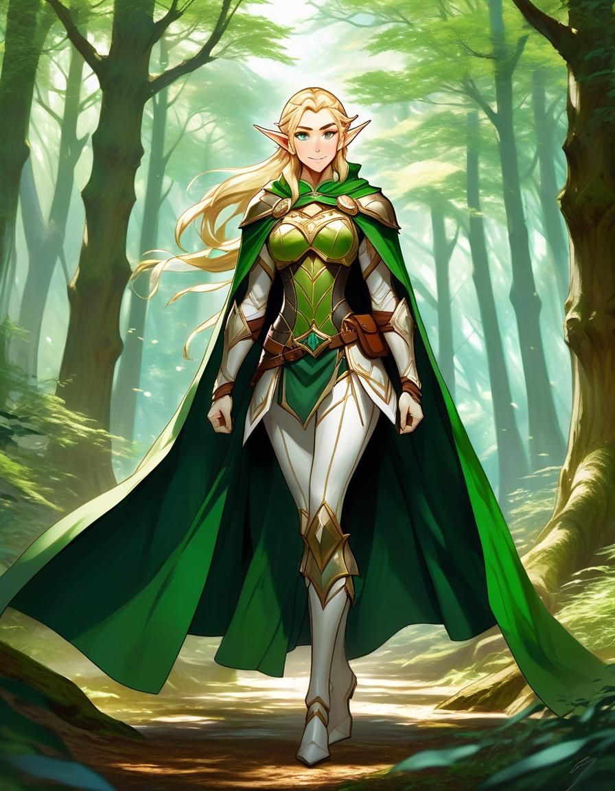 Lady Elf Paladin 3 Ai Generated Artwork Nightcafe Creator