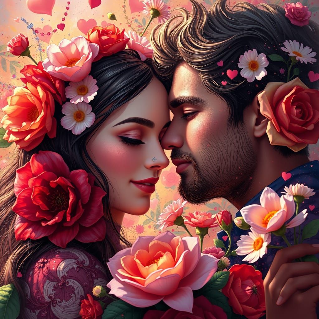 Vibrant floral valentine's day outing 2