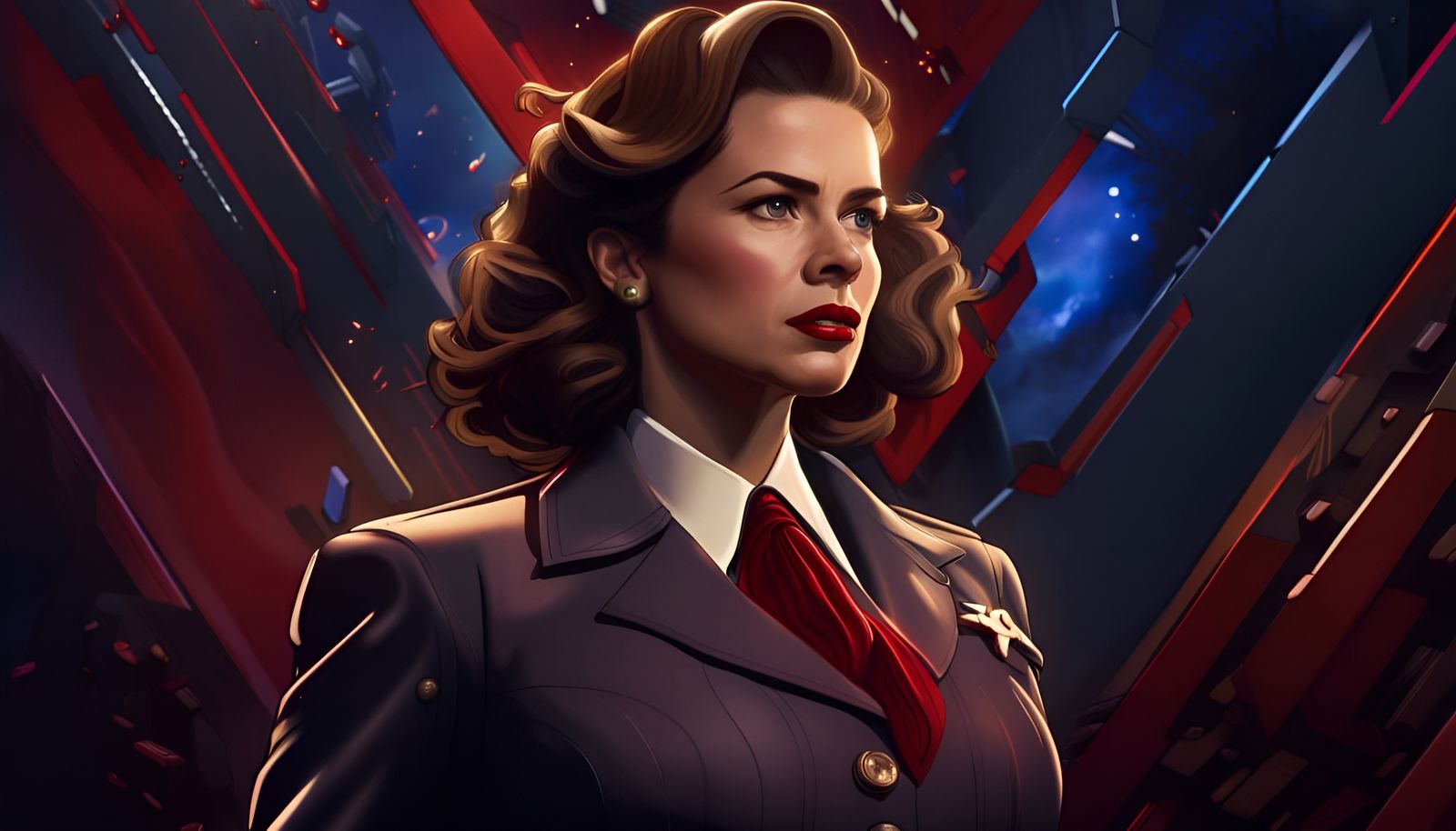 Agent Peggy Carter - AI Generated Artwork - NightCafe Creator