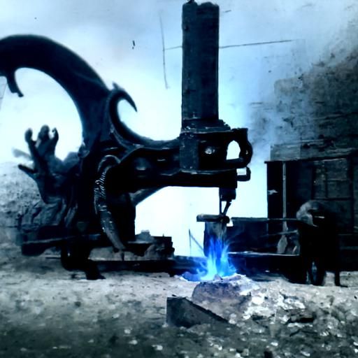 Forging of a Monster - AI Generated Artwork - NightCafe Creator