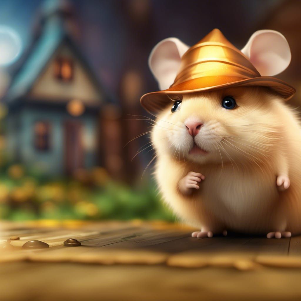 Harry the Wizard hamster - AI Generated Artwork - NightCafe Creator