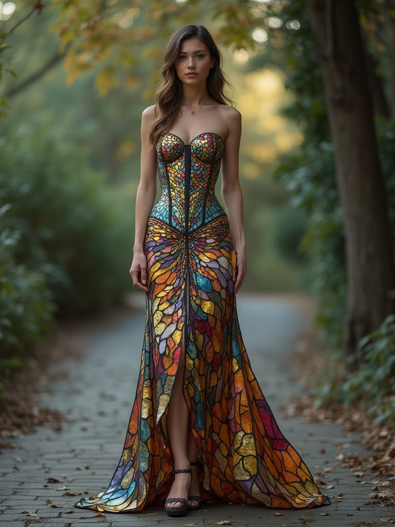 Stained glass corset - Stained glass corset