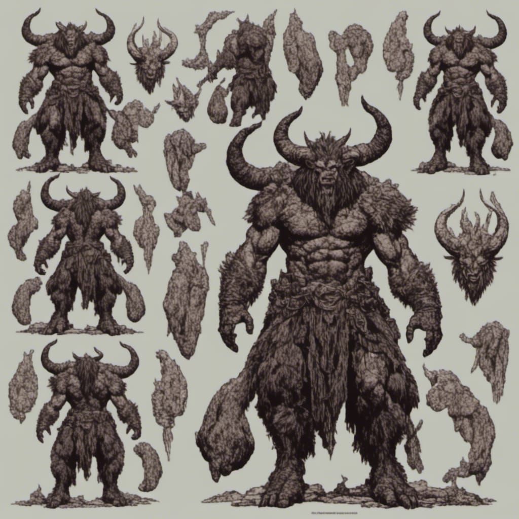 Demon Lord ref sheet 2 - AI Generated Artwork - NightCafe Creator