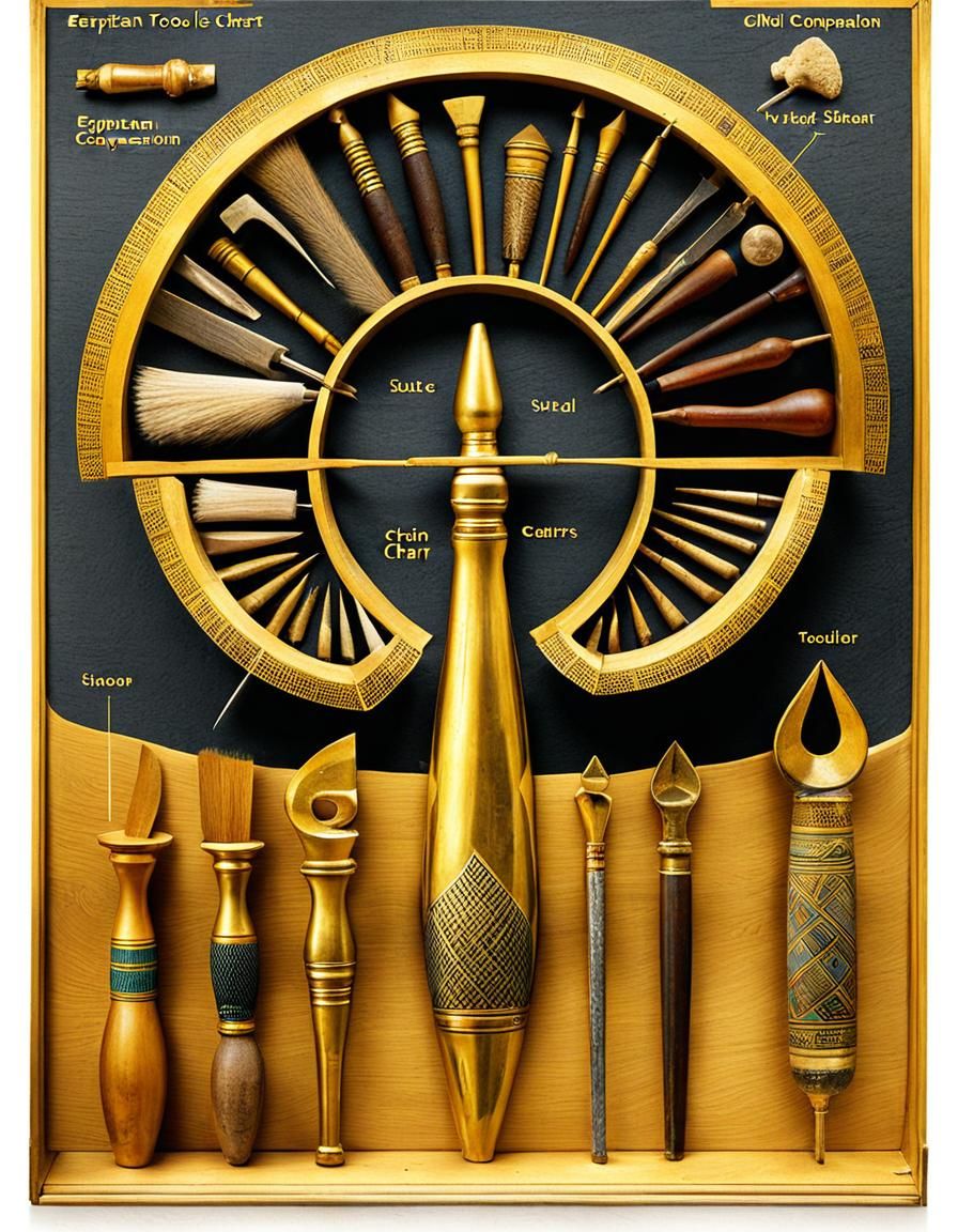 Ancient Egyptian tools comparison chart - AI Generated Artwork ...