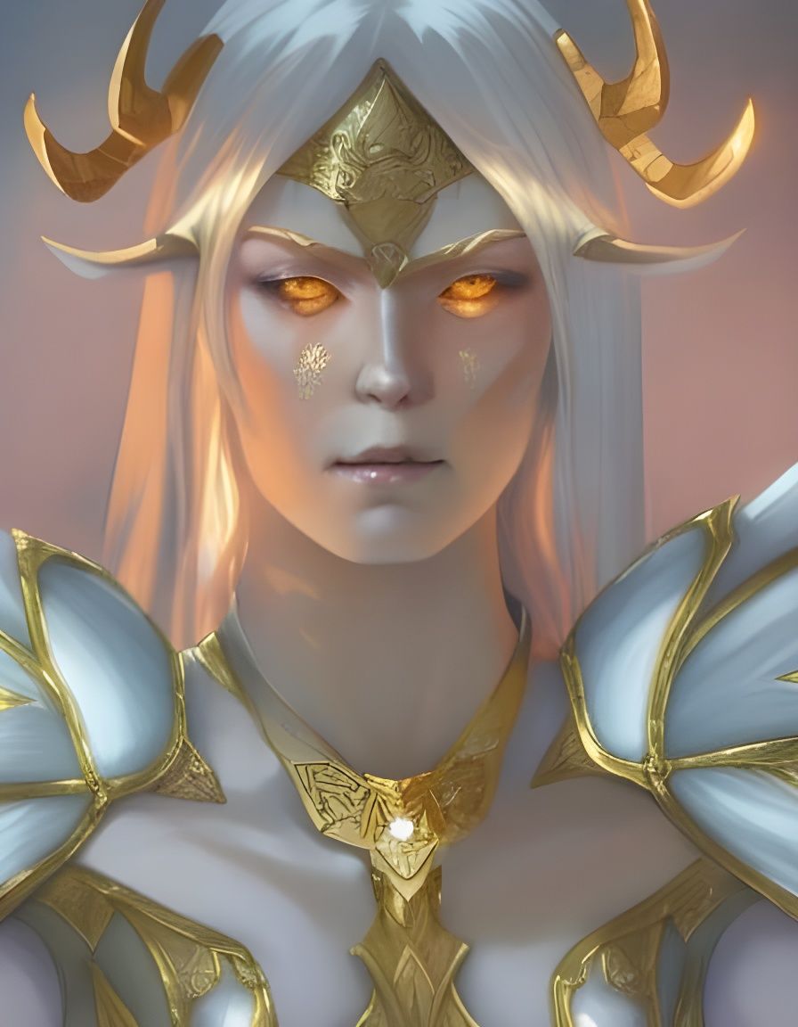 Molten-Eyed Angel Elf - AI Generated Artwork - NightCafe Creator