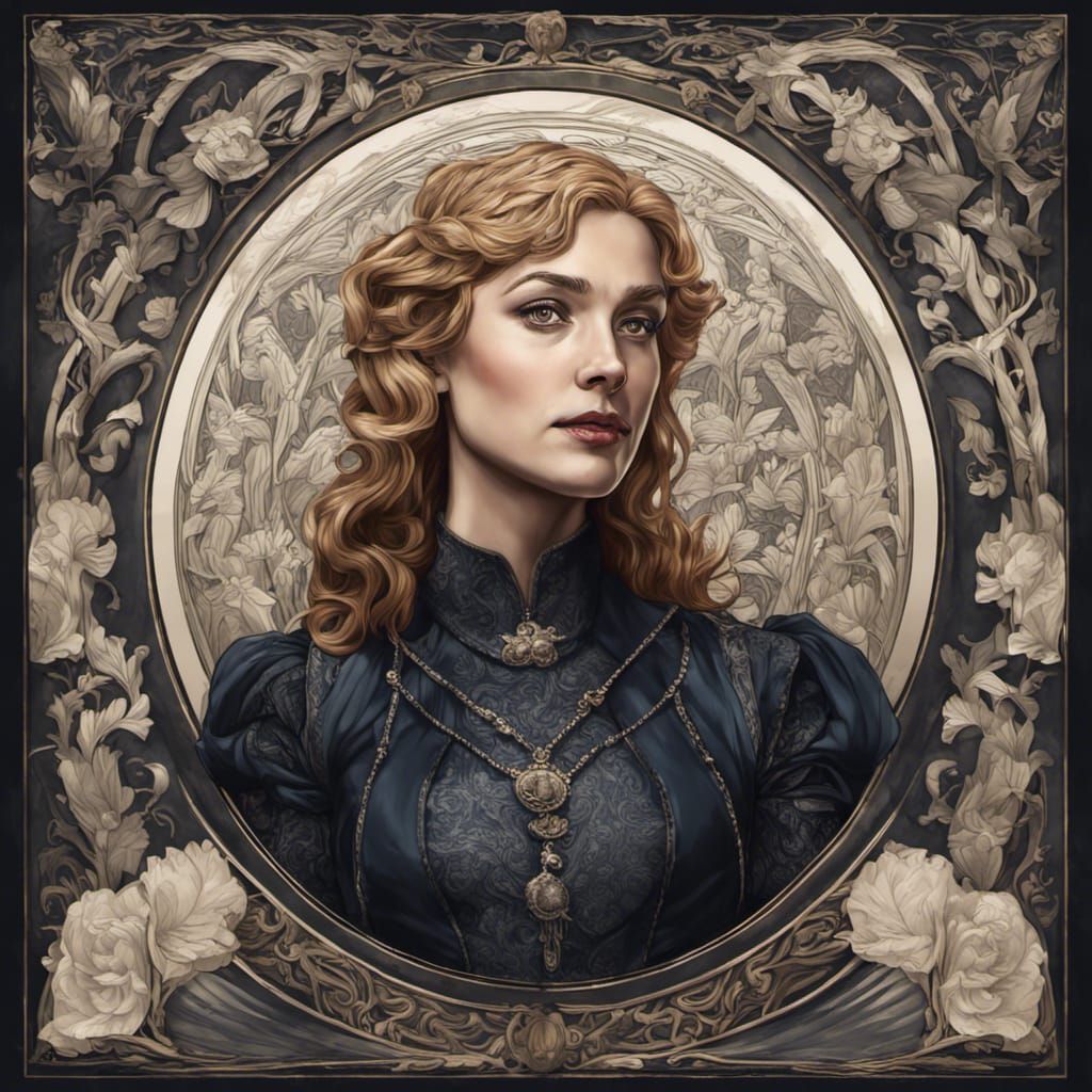 art nouveau style portrait of Genna Lannister - AI Generated Artwork ...