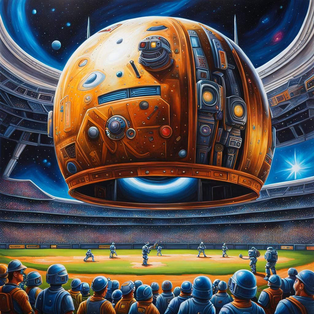 Intergalactic Baseball Game - AI Generated Artwork - NightCafe Creator