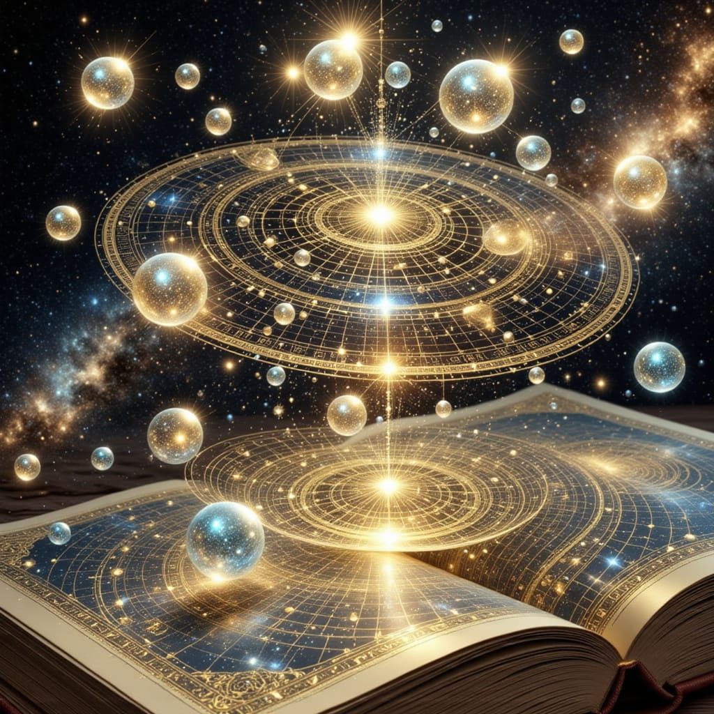 The Magic of Books - Magical Holographic Book of Cosmic Char...